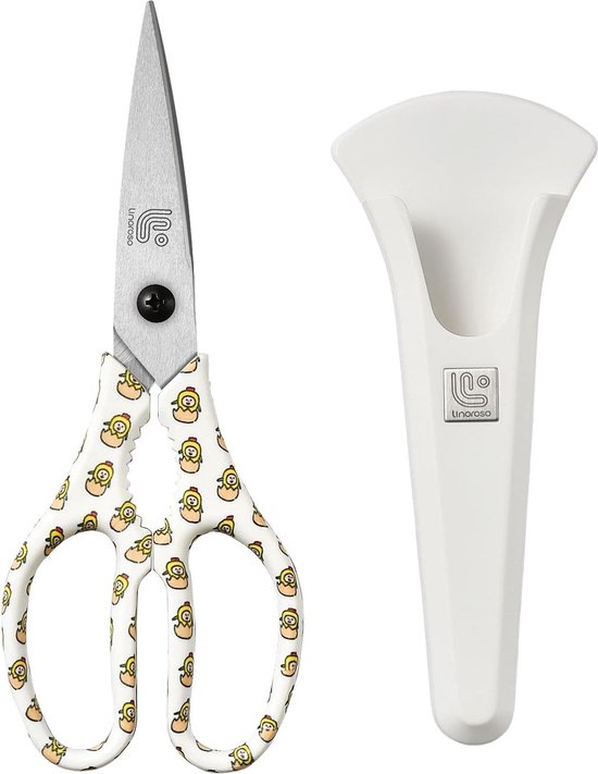 Linoroso Kitchen Scissors Sharp Scissors Kitchen with Magnetic Lid High ...