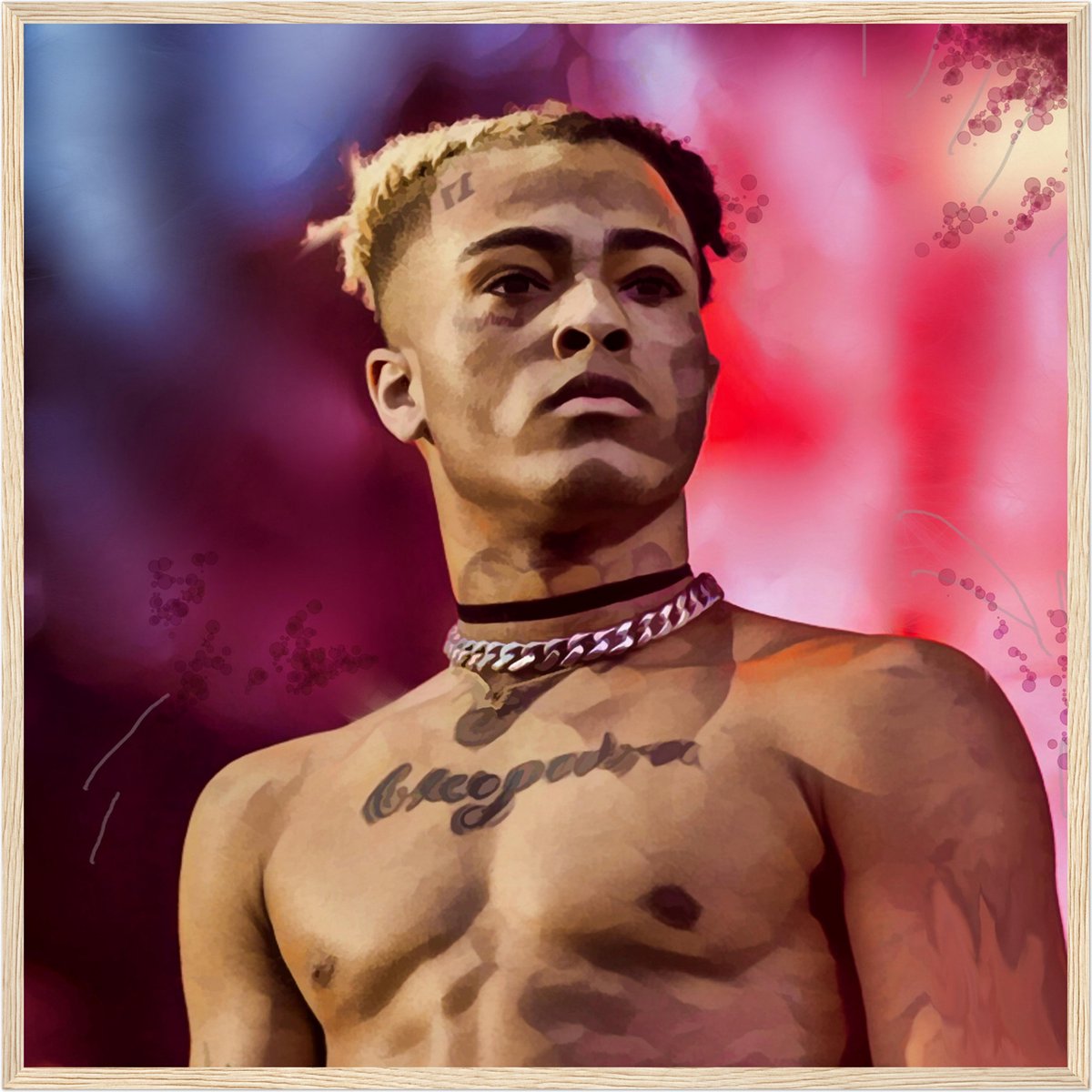 Affiche XXXTENTATION | rap hip hop posters | 50 x 50 cm | rappeur ...