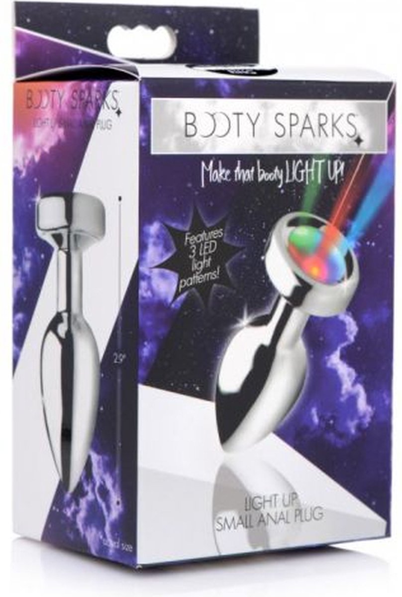 XR Brands Light Up - Butt Plug - Klein silver | bol
