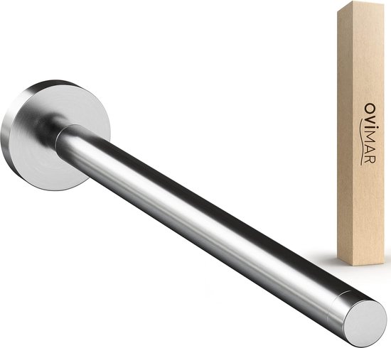 Lyngvig Telescopic Towel Rail Stainless Steel Silver for Drilling ...