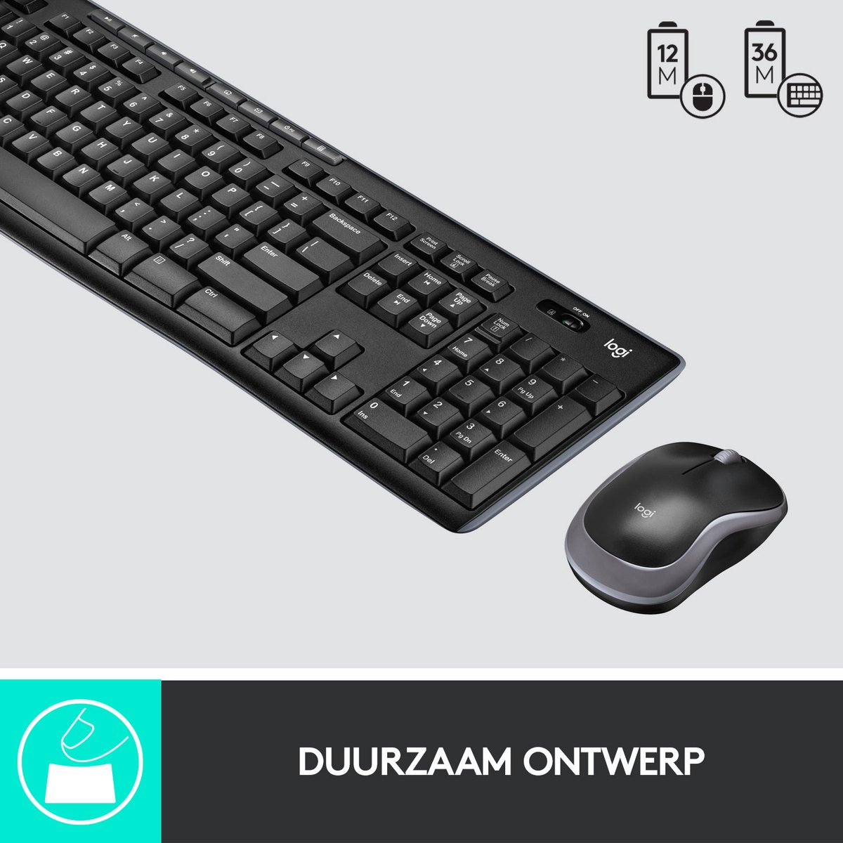 Logitech MK270 - Draadloos Toetsenbord en Muis - Qwerty | bol