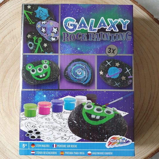 Steen schilderen, galaxy, Rock painting, diy, knutselen | bol