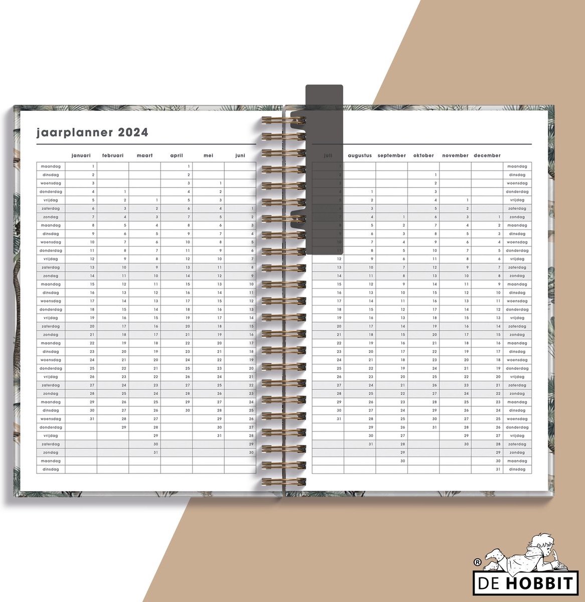 Hobbit Planner A4 D4 Palm 2024 | 8719231384248 | Boeken | bol