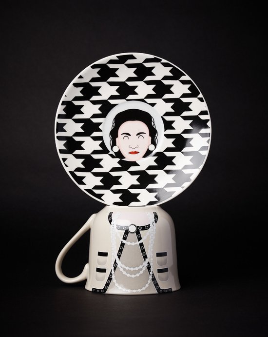 BLOGO Design Kop en schotelset "FASHION ICON-COCO CHANEL" The Icons ...