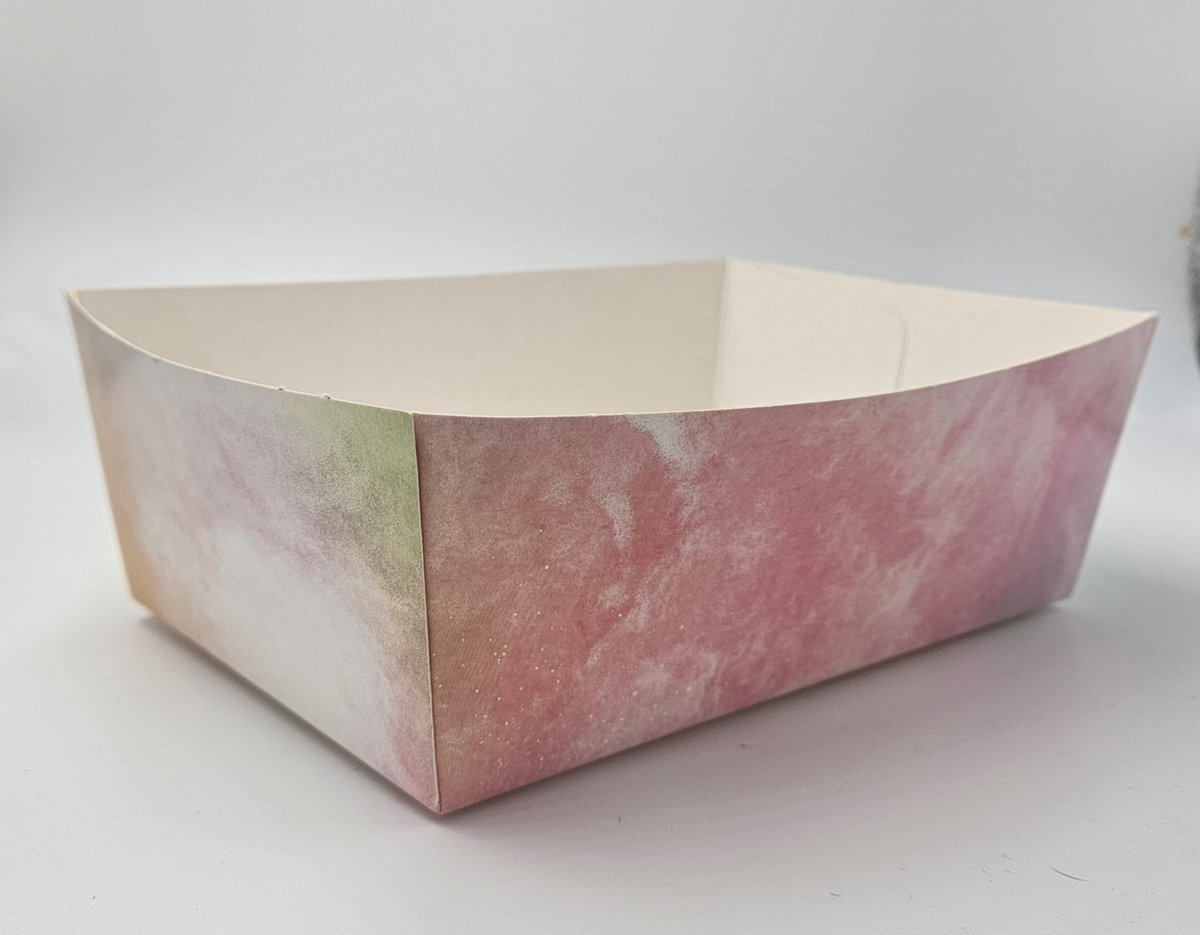 25x XL Boîte à chips en carton de Luxe Rainbow - 165x106x60 - boîte à ...