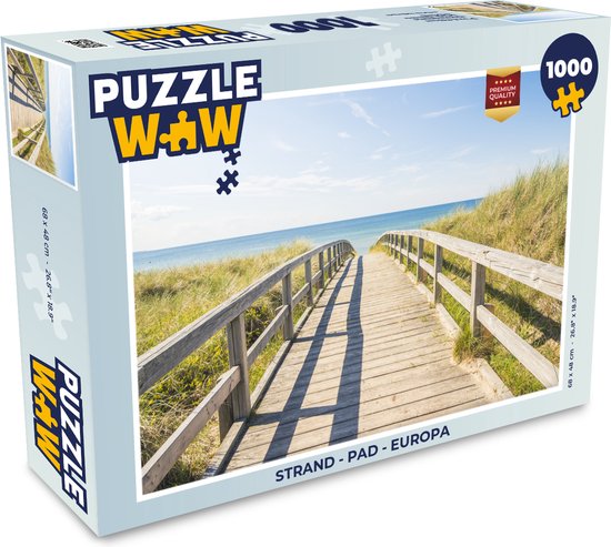 Puzzel Strand - Pad - Europa - Legpuzzel - Puzzel 1000 stukjes ...
