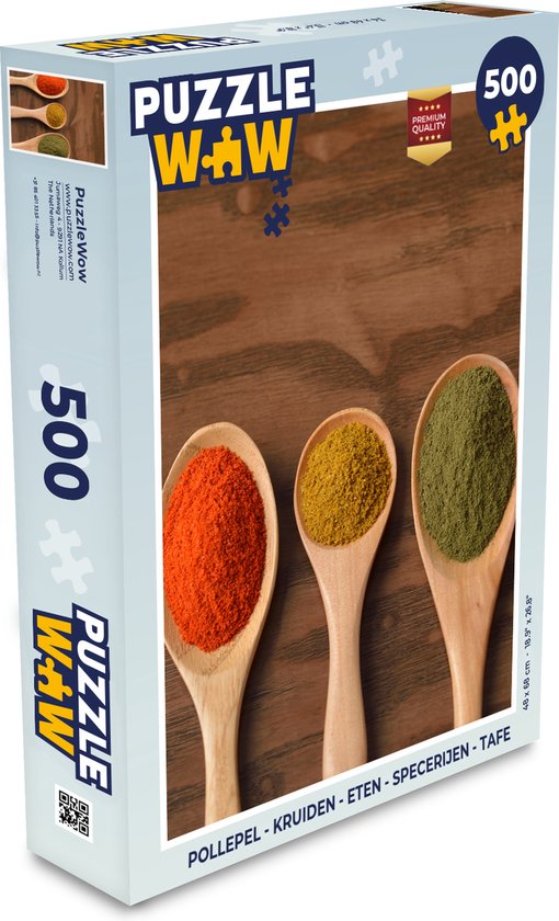 Puzzel Pollepel - Kruiden - Eten - Specerijen - Tafel - Legpuzzel ...