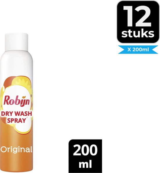 Robijn Dry Wash Spray Original - Verfrist kleding, neutraliseert ...