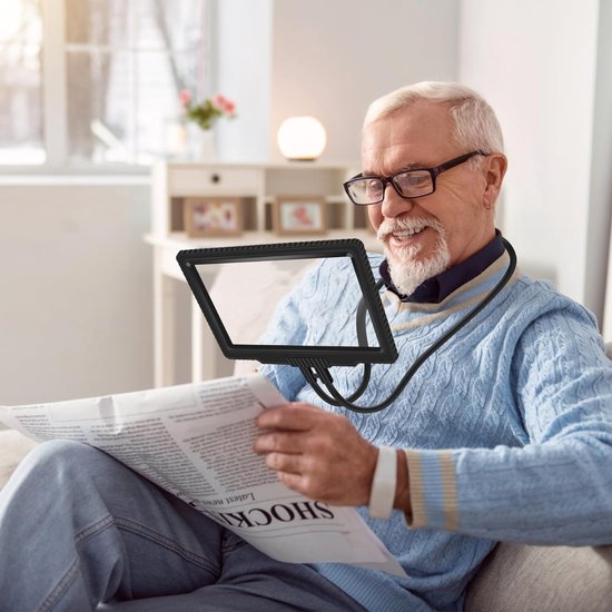 5x vergrootglas, op de nek gemonteerd vergrootglas voor het lezen van ...