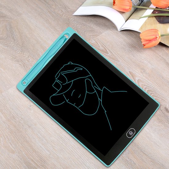 LCD-tekentablet voor kinderen "Lichtblauw" 8,5 inch kleurenscherm ...