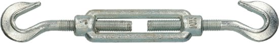 Spanschroef spanwartel haak-haak M6 verzinkt Cr3+ DIN 1480 kabelspanner ...