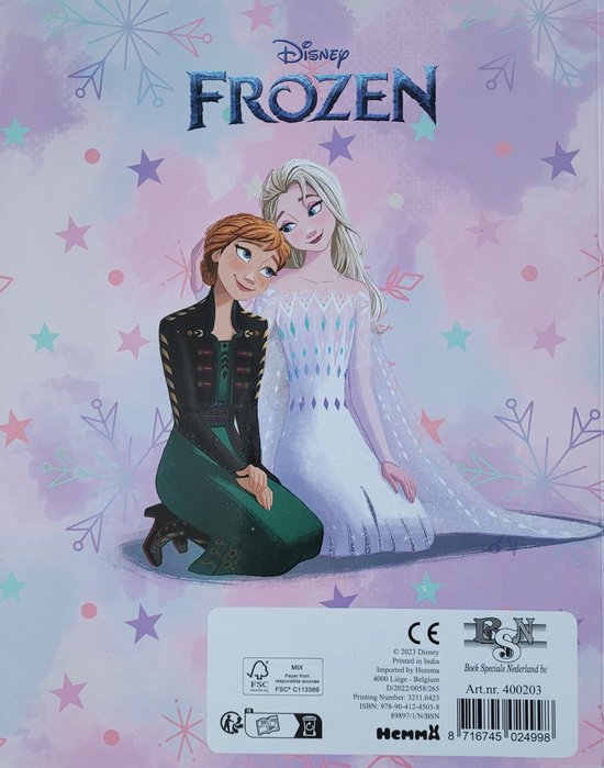 Disney Frozen 365 pagina's Kleurboek en spelletjesboek - Elza Anna Olaf ...