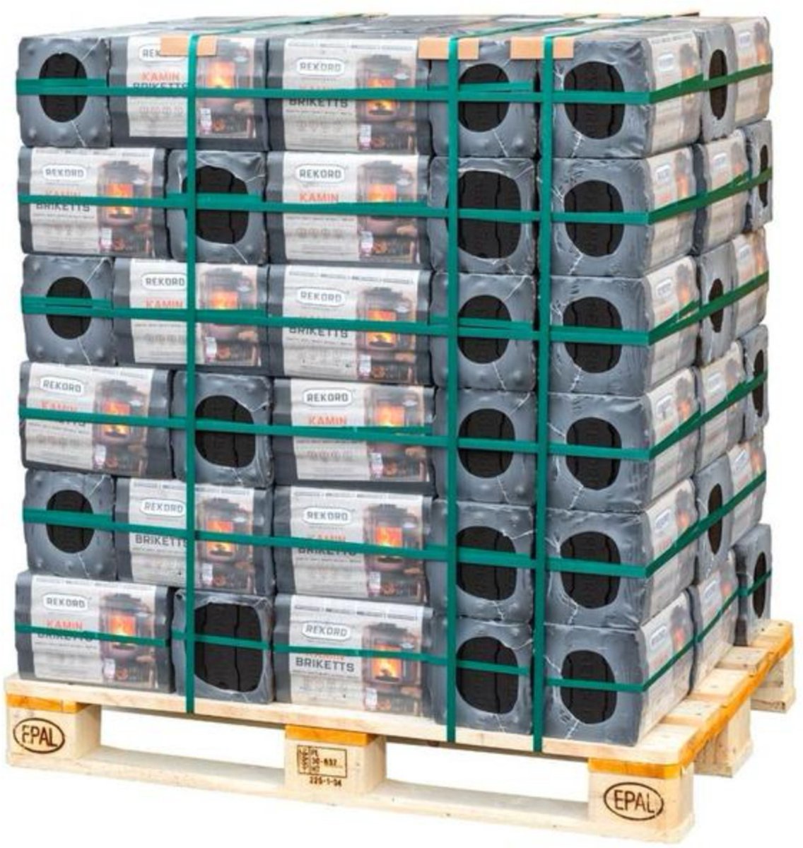 Rekord Bruinkool briketten - bruinkool - 1x 18 stuks - bruinkool ...