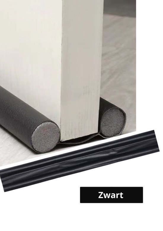 V&P - Tochtstrip - Zwart - Tochtstrips voor deuren - Tochtstopper ...