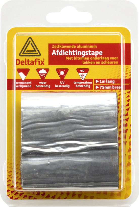 Deltafix Zelfklevend Aluminium tape - afdichtingstape 1mx75mm ...