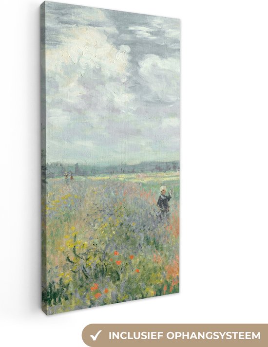 Canvas Schilderij Claude Money - Poppy fields - Kunst - Oude meesters ...