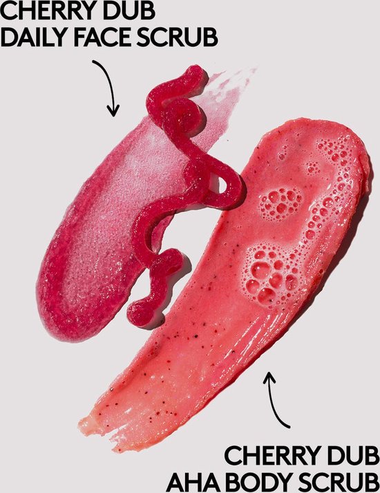 Fenty Skin Beauty Cherry Dub Retexturizing Face + Body Scrub Duo ...
