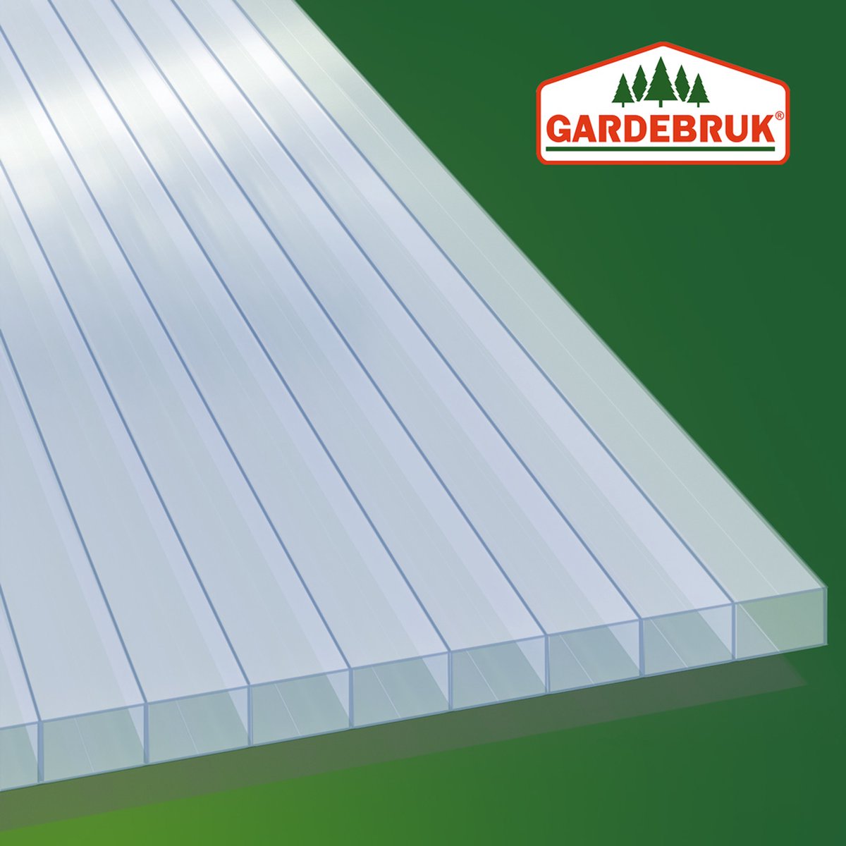 Gardebruk 10x Polycarbonaat Platen - 6mm dubbelwandig - 121x60,5cm | bol