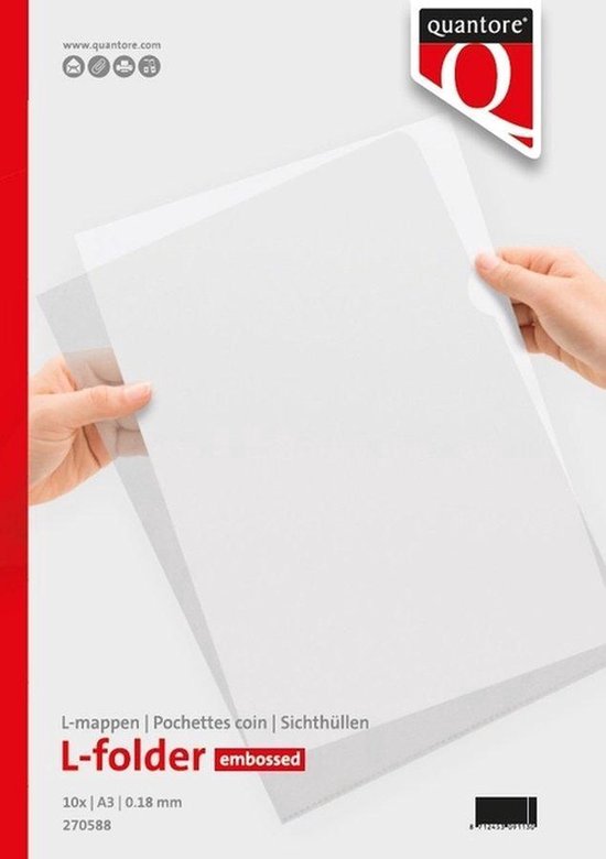 10 x L-Map Insteekmap - Quantore - A3 - 0.18 mm dikte | bol