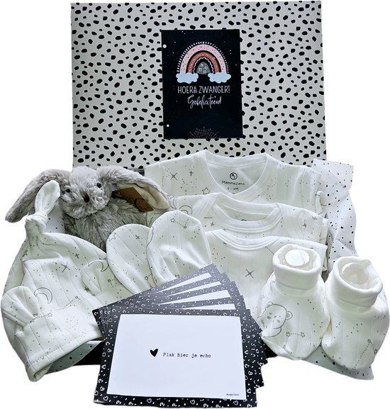 Hoera Zwanger XL geschenkset unisex - cadeau voor aankomende mamma ...