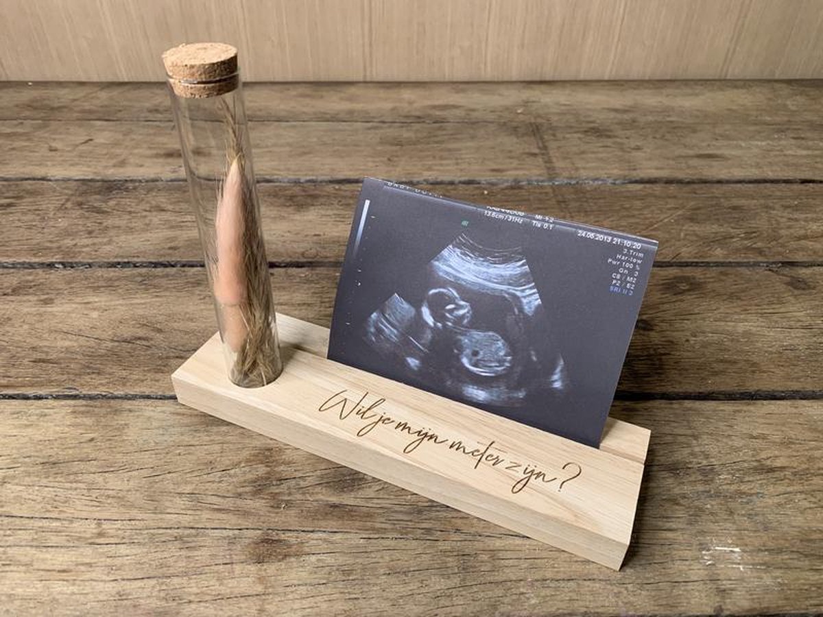 Dotti memory shelf met proefbuis "Wil je mijn peter zijn?" | bol