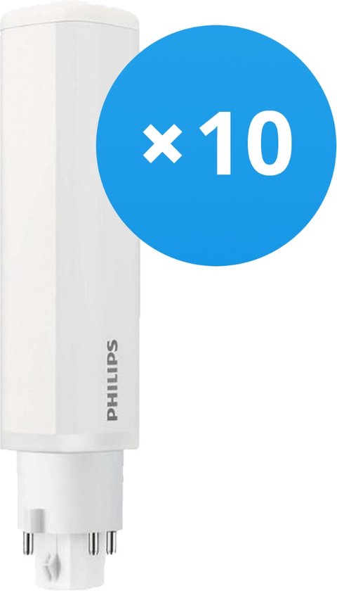 Voordeelpak 10x Philips CorePro PL-C LED 9W 830 | Warm Wit - 4-Pin - Vervangt 26W | bol