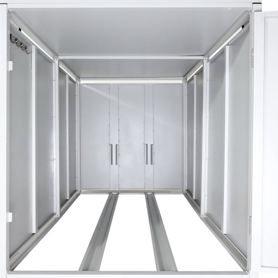 Cosmo Casa Fietsenstalling voor 4 personen met plantenbak - Fietsenbox ...