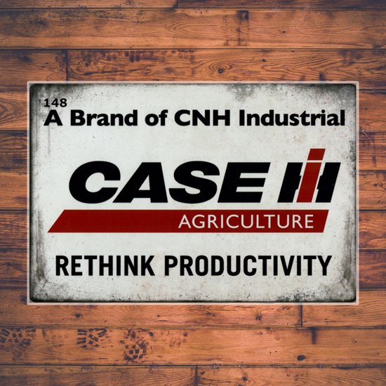 Wandbordje Case trekker international logo Tractor | bol