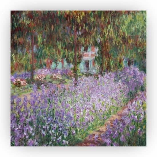 De tuin van de kunstenaar te Giverny - Claude Monet - Schilderij natuur ...