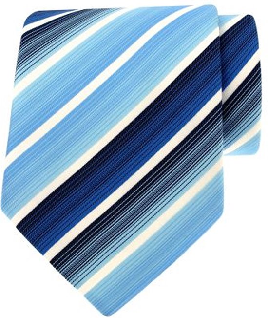 Blauwe stropdas met strepen | bol