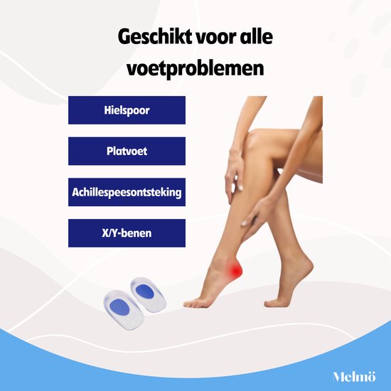 Melmö Hielspoor Zooltjes Gel - Inlegzolen - Hielbeschermers - 2 stuks ...
