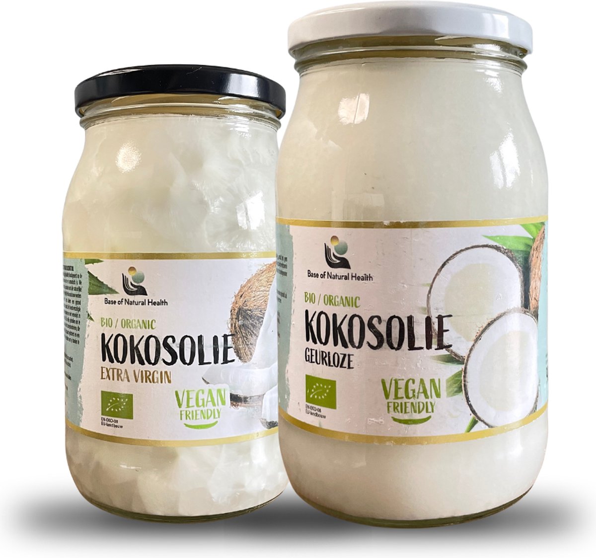 Biologische kokosolie van de eerste persing 900 ml + ongeparfumeerde ...