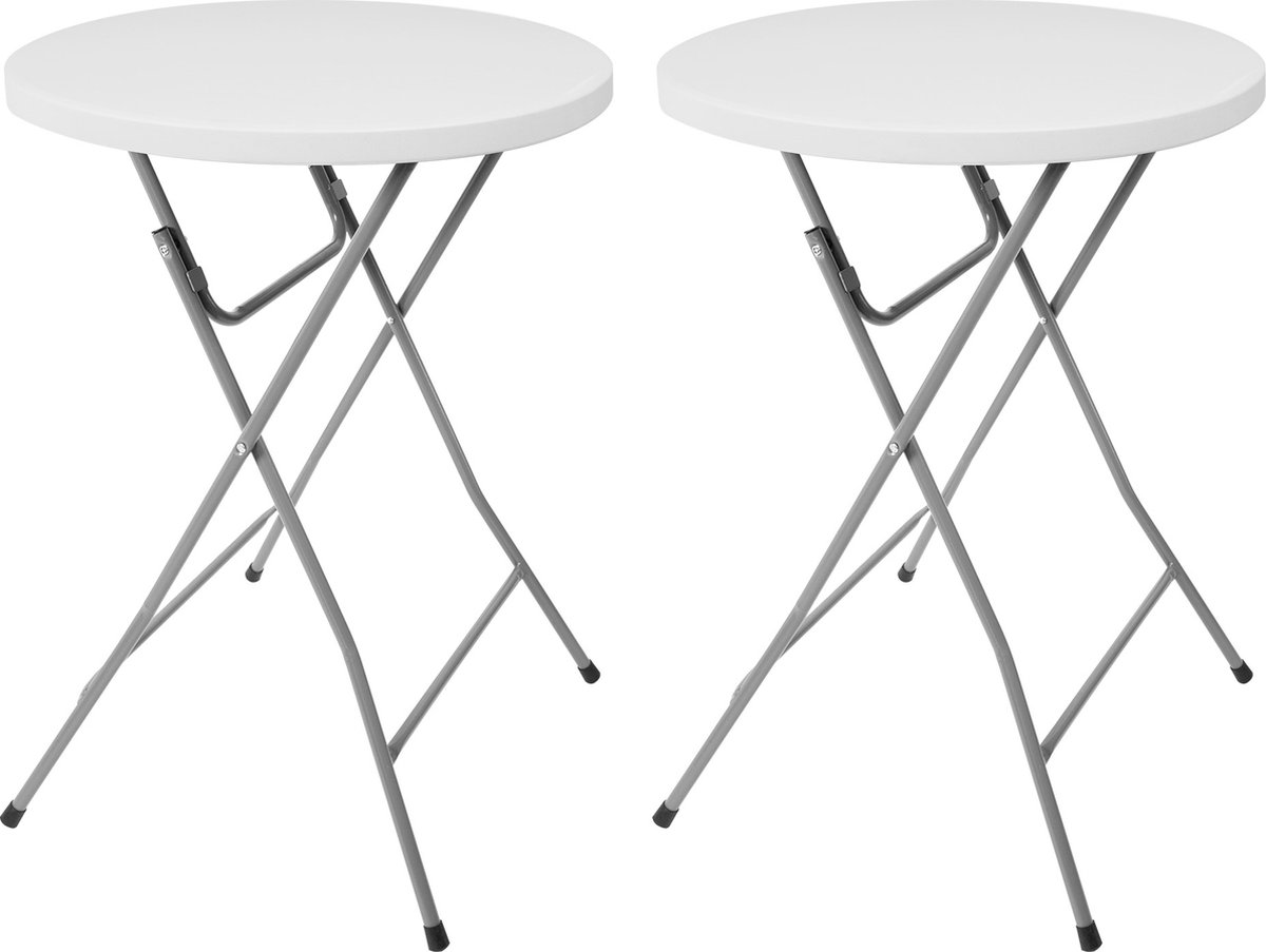 Statafel set - 2 stuks - Incl. 2x Statafelrok - Inklapbare Partytafel met... | bol.com