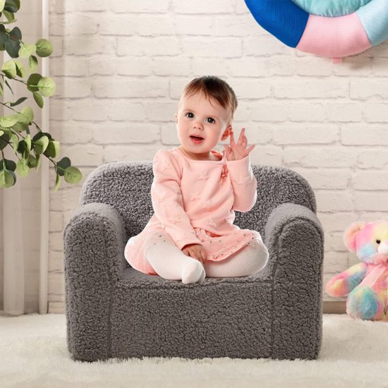 Kinderzetel - Zachte Kinderfauteuil - Knuffelschuim Gevulde Stoel ...