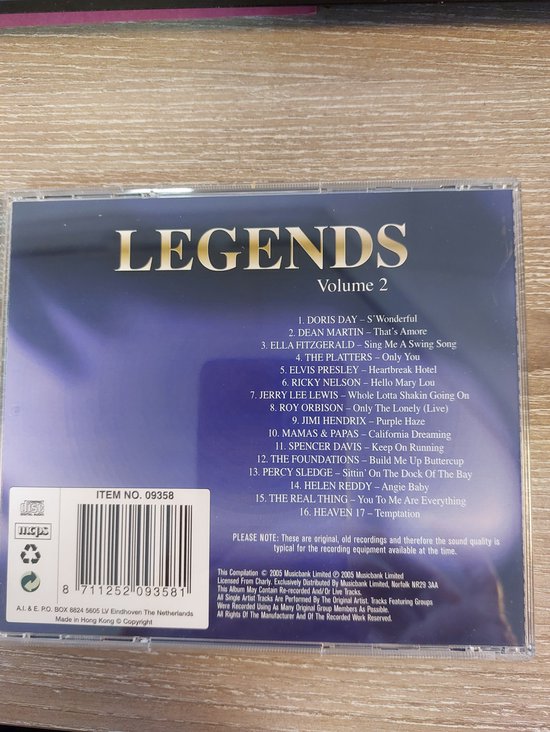 Legends volume 2 16 Legendary Songs, Varaious | Muziek | bol