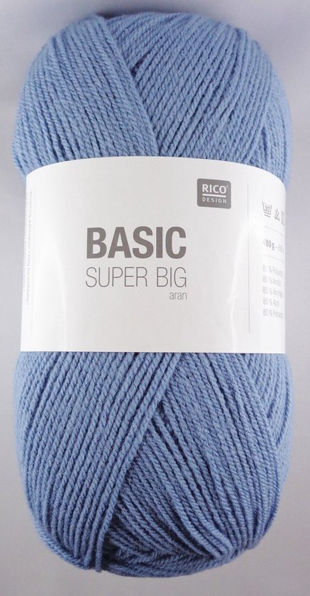 Rico Design - Basic - Super Big - 005 Jeans blauw | bol