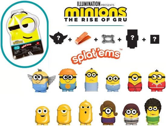 Mattel Verassingszakje Minions Splat'ems 4-delig | bol