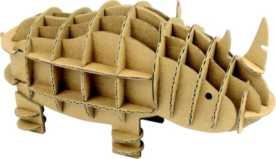 3D Model Karton Puzzel - Neushoorn - DIY Hobby Knutsellen - 15x7.5x6 ...