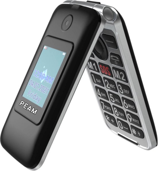 PEAM 4G Senioren Mobiele Telefoon - Senioren Mobiele Telefoon 4G ...