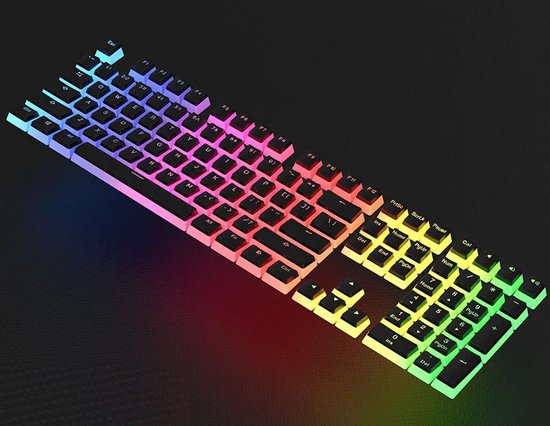 Pudding keycaps - Zwart - Keyboard - Gaming - Keycaps - Gaming ...