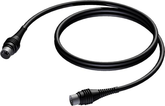 Procab CAM400 DIN 5-pins MIDI kabel / zwart - 3 meter | bol.com