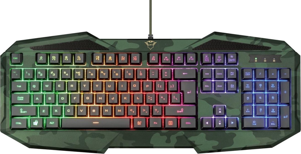 Trust GXT 830 Avonn - Bedraad Gaming Toetsenbord - Verlichting ...