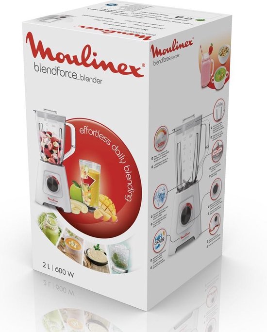 Moulinex LM420110 blender 2 l Blender voor op aanrecht 600 W Wit | bol.com