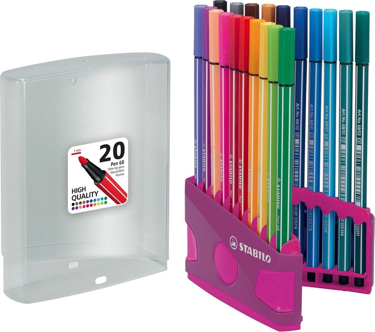 STABILO Pen 68 - Premium viltstiften - Colorparade met 20 kleuren | bol.com