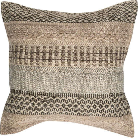 LIGNE PURE Enjoy Kussen - Multi Beige - 50x50 | bol.com