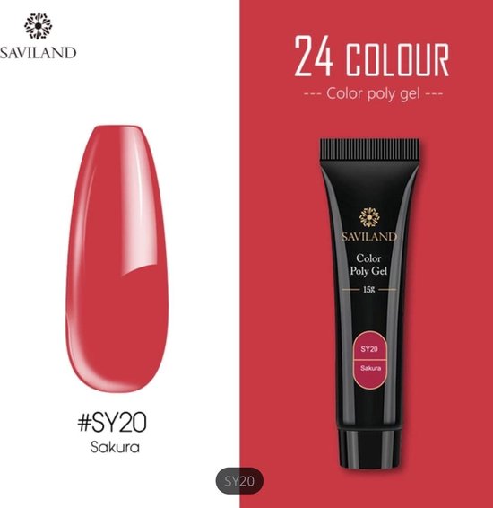 Saviland – Acrylgel - Polygel – Kleur Sakura – Nail Art | bol.com