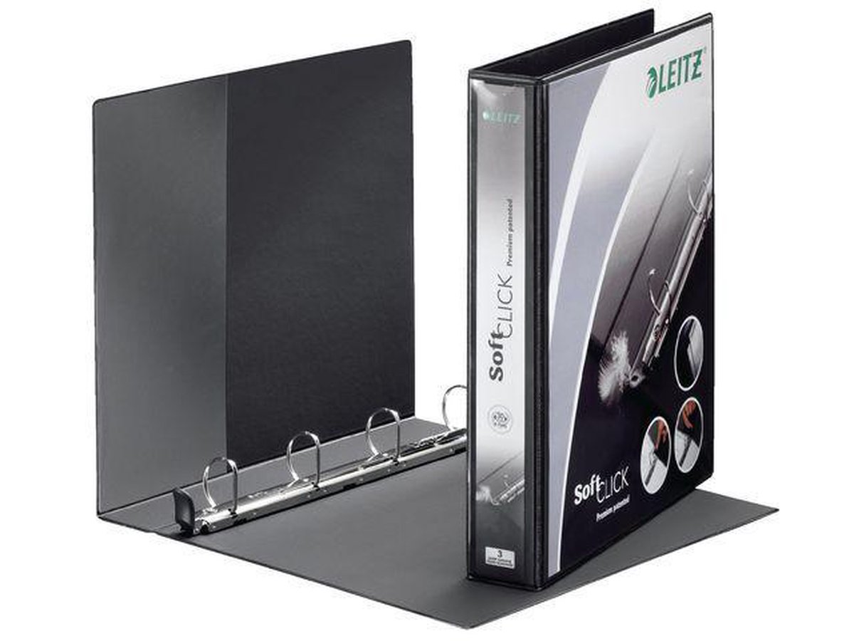 Leitz Premium SoftClick Presentatie Ringband - A4 - 30mm - Zwart | bol.com