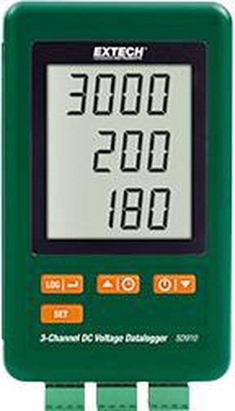 Extech SD910 Voltage datalogger 3-Kanaals DC | bol.com