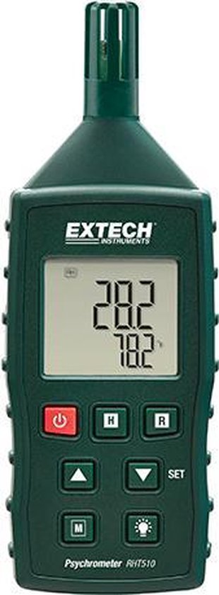 Extech RHT510 Hygrometer en thermometer - Psychrometer - Meet relatieve ...
