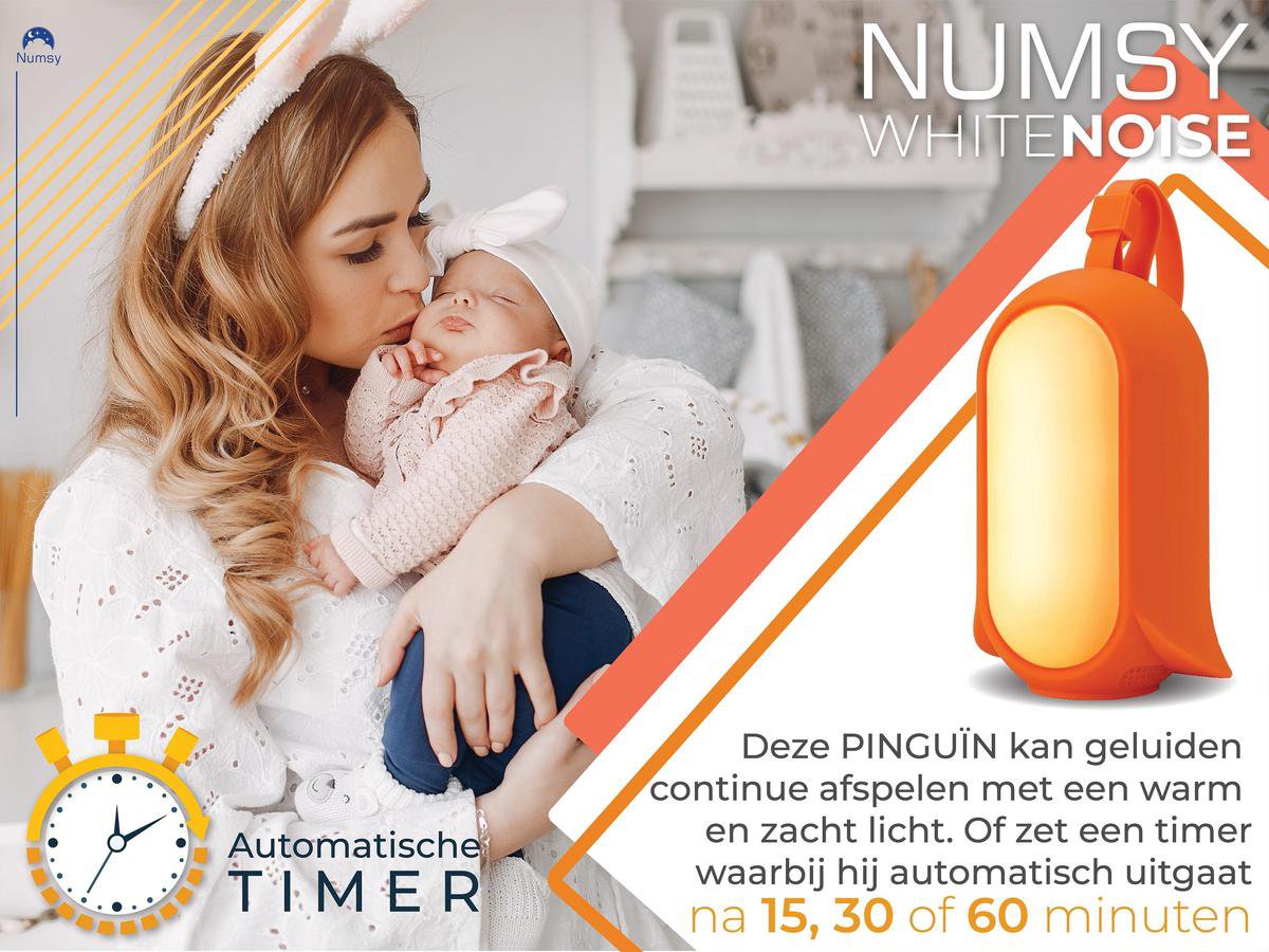 Numsy® White Noise Machine - Witte Ruis Apparaat met Huil Sensor ...